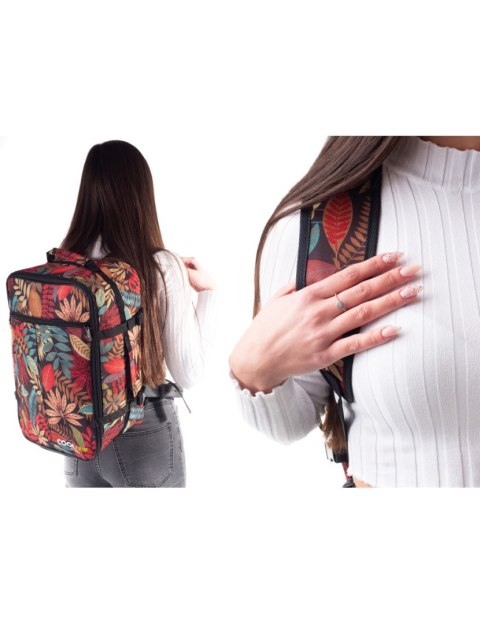 Plecak turystyczny 40X30X20 Model 26A LIŚCIE | hurtowniawalizek.pl